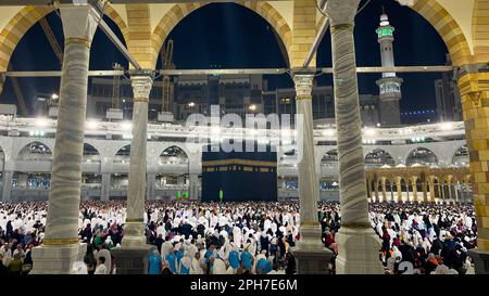 MECCA, SAUDI ARABIA - March 27 2023: The Holy Kaaba, Masjid Al Haram in ...