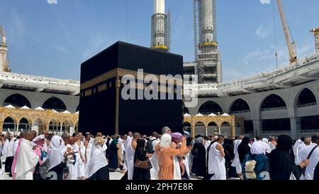 MECCA, SAUDI ARABIA - March 27 2023: The Holy Kaaba, Masjid Al Haram in ...