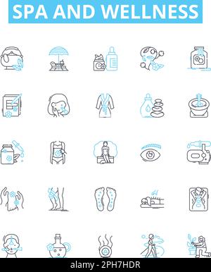 Balneotherapy concept icon. Spa therapy idea thin line illustration ...