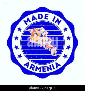 Armenia Star Flag. Armenian Star Shape Flag. Country National Banner ...