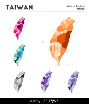 Taiwan map. Borders of Taiwan for your infographic. Vector country ...