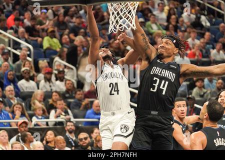 Brooklyn Nets guard Cam Thomas (24) drives during a preseason NBA ...