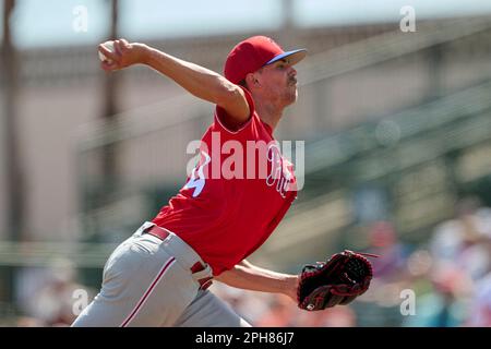 Philadelphia Phillies pitcher Tyler McKay (4) during a spring training ...