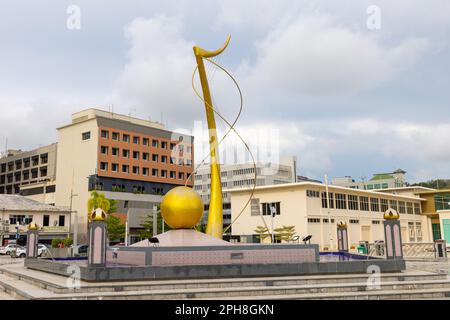 Bandar Seri Begawan, Brunei: Mercu Dirgahayu 60 Monument at the ...