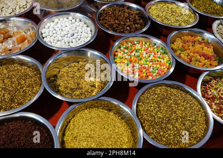 Ingredients of indian traditional meetha masala paan which is a mouth ...
