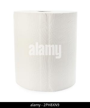 Paper towels isolated on white, top view Stock Photo - Alamy