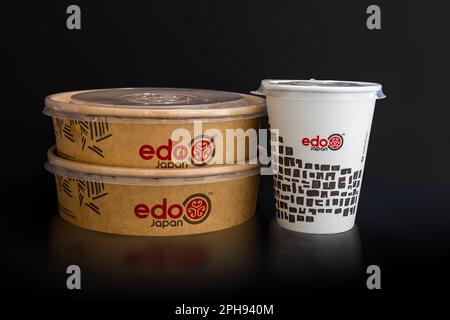 Edo Japan, a fast food restaurant company logo. On Thursday, May 12 ...