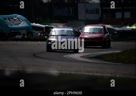 Drivers take part in the starting race of the TC2000 season in the ...