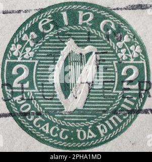 Irish postage stamp Stock Photo - Alamy