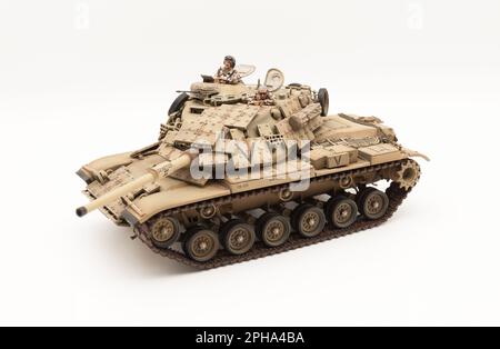 Operation Desert Storm USMC M60A1 Patton Main Battle Tank with reactive ...