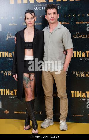 Tin & Tina Milena Smit & Jaime Lorente, Carlos Gonzalez Morollon & Anastasia Russo Stock Photo ...