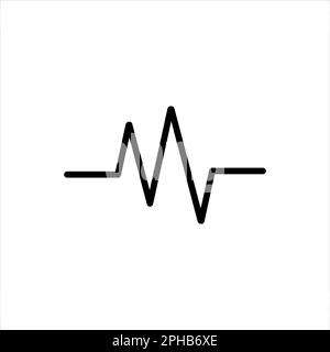 Sound wave icon vector. Audio equalizer illustration sign. audio symbol ...