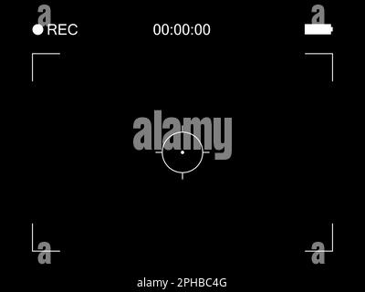 Camera horizontal viewfinder template on White background. Vector photo ...