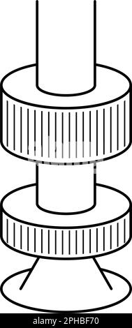 Targeted therapy line icon, oncology and treatment, cancer therapy ...