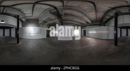 360° view of 360 hdri panorama inside interior of modern research ...