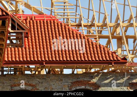 Ceramic tiles are used for the reconstruction of the old building Stock ...