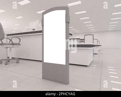 anti-theft alarm detector at the entrance of the shopping center ...