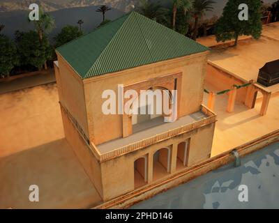 Saadian pavilion, Menara gardens, and Atlas in Marrakech, Menara ...