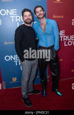 Alex Jenkins Reid and Zachary Zane attend premiere of One True Loves in ...