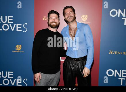 Alex Jenkins Reid and Zachary Zane attend premiere of One True Loves in ...