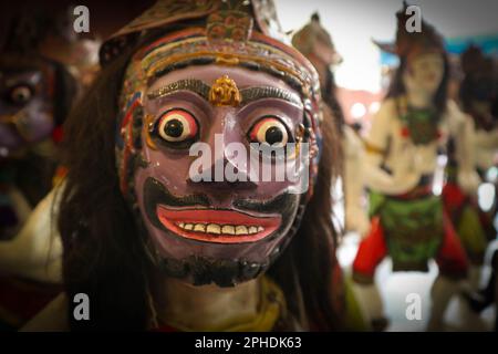 indonesia traditional masks. Tribal ethnic decorative faces ...