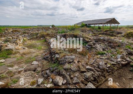 The Halmyris Ruins of the Roman Empire at Tulcea in Romania Stock Photo ...