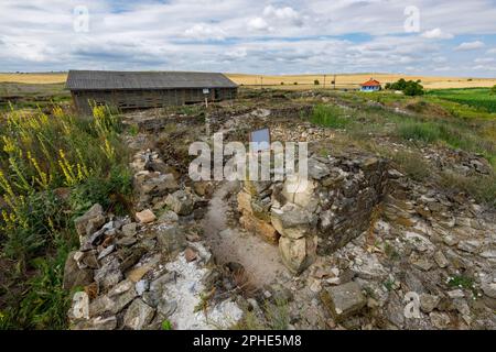 The Halmyris Ruins of the Roman Empire at Tulcea in Romania Stock Photo ...