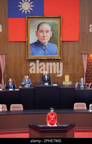 A warm welcome of the Speaker of the Czech Parliament Marketa Pekarova ...