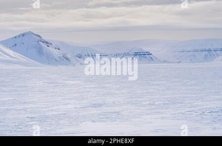 Landscape between glaciers Rabotbreen and Koenigsbergbreen during ...