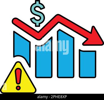 Money rate decrease icon for commercial use, printed files and presentations, Promotional ...