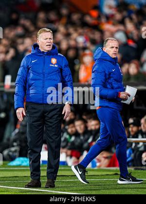 Netherlands team coach Ronald Koeman arrives to attend the draw for the ...