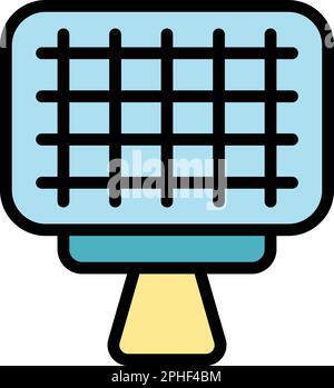 Barbecue brazier line and solid icon, bbq concept, grill sign on white ...