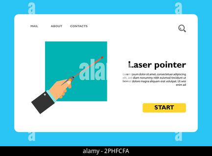 Hand holding laser pointer icon Stock Vector Image & Art - Alamy