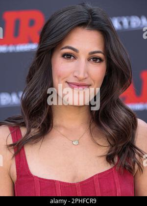 Gabrielle Bourne arrives at the world premiere of "Air," Monday, March ...