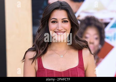Gabrielle Bourne arrives at the world premiere of "Air," Monday, March ...