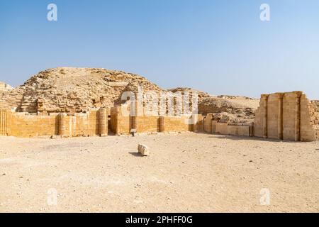 The North Pavilion area of the Djoser Pyramid complex at the Saqqara ...