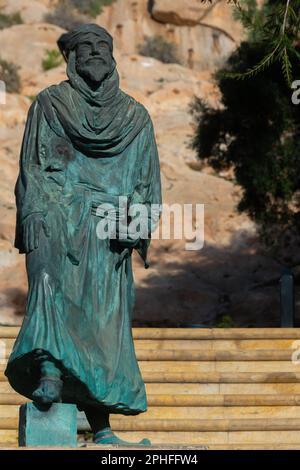 ALMERIA, SPAIN - 18 DECEMBER 2022 A monument in Almería is dedicated to ...