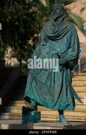 ALMERIA, SPAIN - 18 DECEMBER 2022 A monument in Almería is dedicated to ...