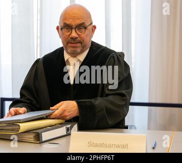 Ulm, Germany. 28th Mar, 2023. Defense attorney Christina Seng-Roth ...