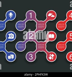 Minimal Infographics Design - Connections Stock Vector Image & Art - Alamy