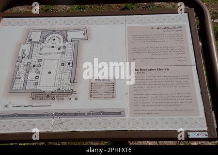 Plan of the Citadel at Amman, Jordan Stock Photo - Alamy