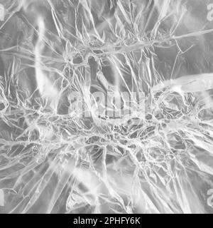 Interesting texture of white melted polyethylene. Smoothed and melted ...