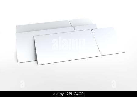 Event Ticket 3D Rendering on Isolated Background Stock Photo - Alamy