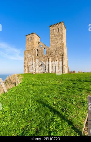 Reculver Towers and Park, near Herne Bay in Kent, England Stock Photo ...