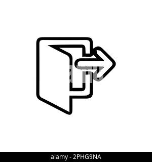 Login Icon in trendy flat style isolated on white background. Approach ...