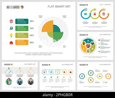 Colorful partnership or planning concept infographic charts set Stock ...