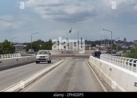 Bridge St. Maarten, Eastern Caribbean Stock Photo - Alamy