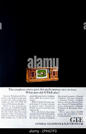 GTE advert in a Natgeo magazine May 1991 Stock Photo - Alamy