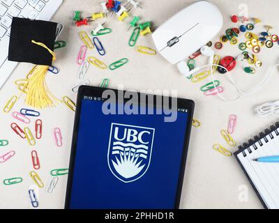 In this photo illustration, the logo of British safety equipment ...