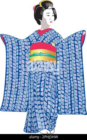 Pretty Young Japanese odoriko (dancer), maiko - or celebrating ...